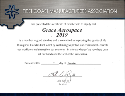 GRACE Aerospace | Memberships | Awards