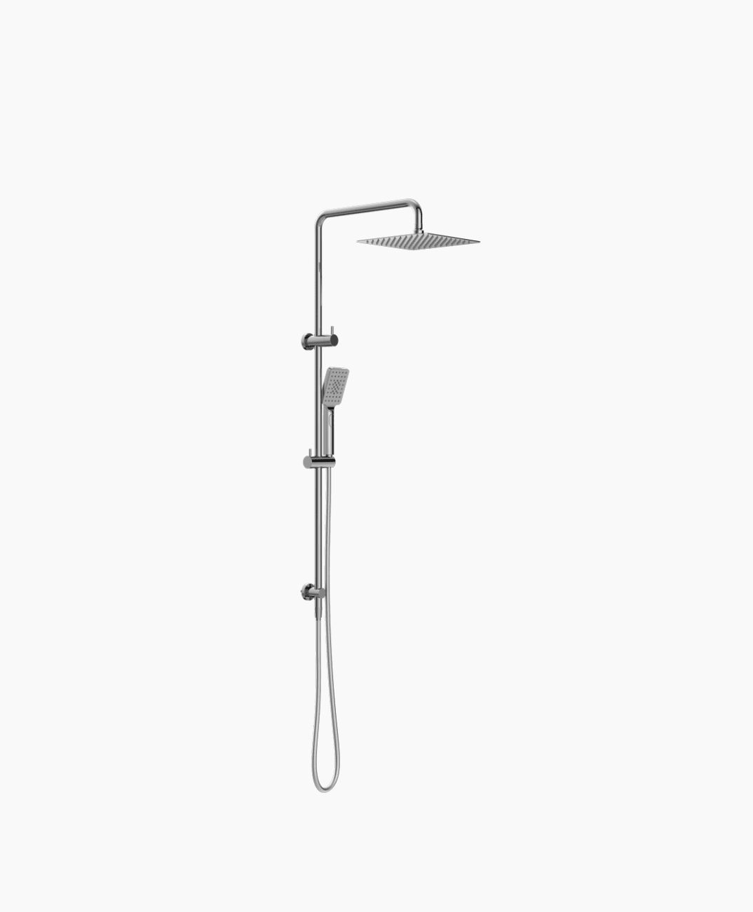 Aurora Shower Set Nero Tapware SQUARE PROJECT TWIN SHOWER CH ...