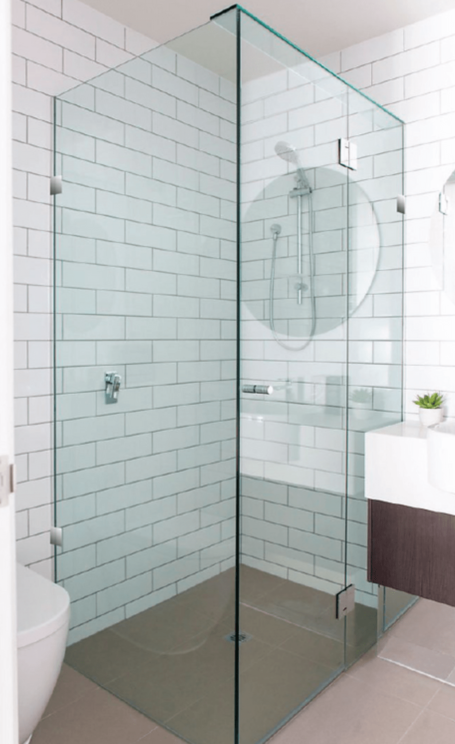 aurora bathroom shower screen 10mm frameless