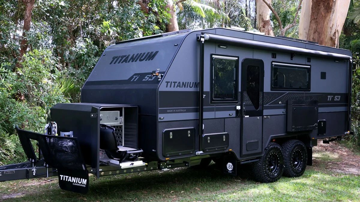 Titanium Caravan S3 King Bed with Bunks to suit family